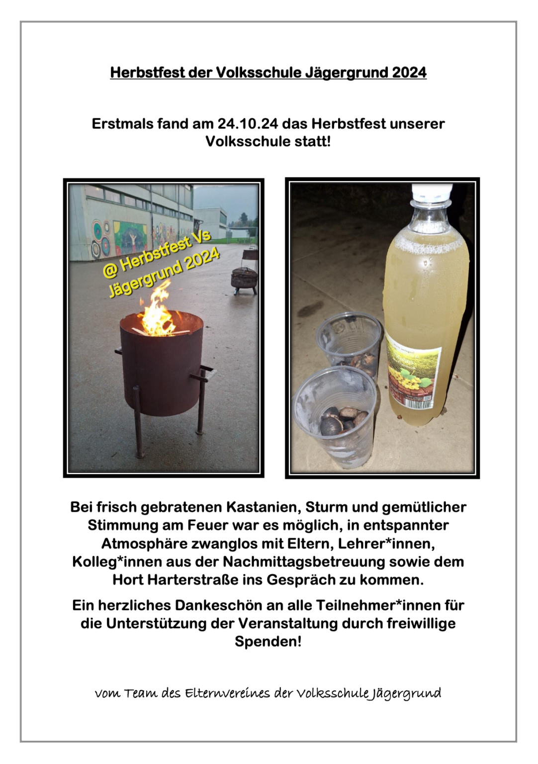 Herbstfest der Volksschule Jägergrund – VS Jägergrund